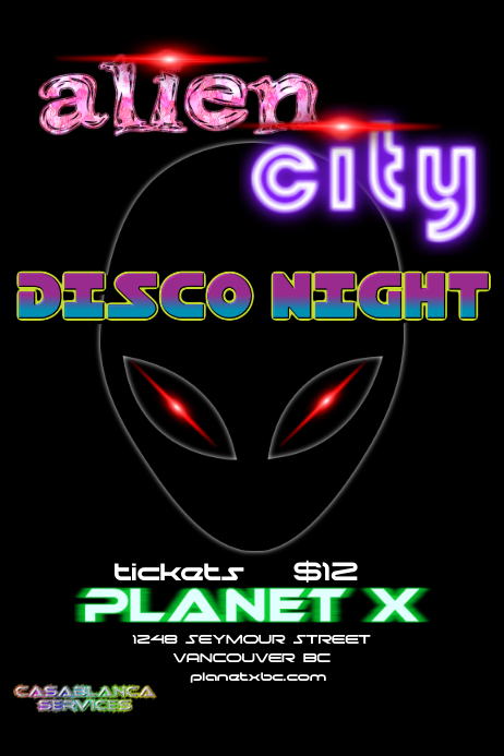 PLANET X Template | PosterMyWall