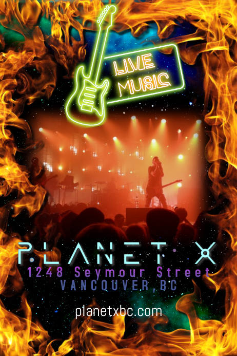 planet x live music Template | PosterMyWall