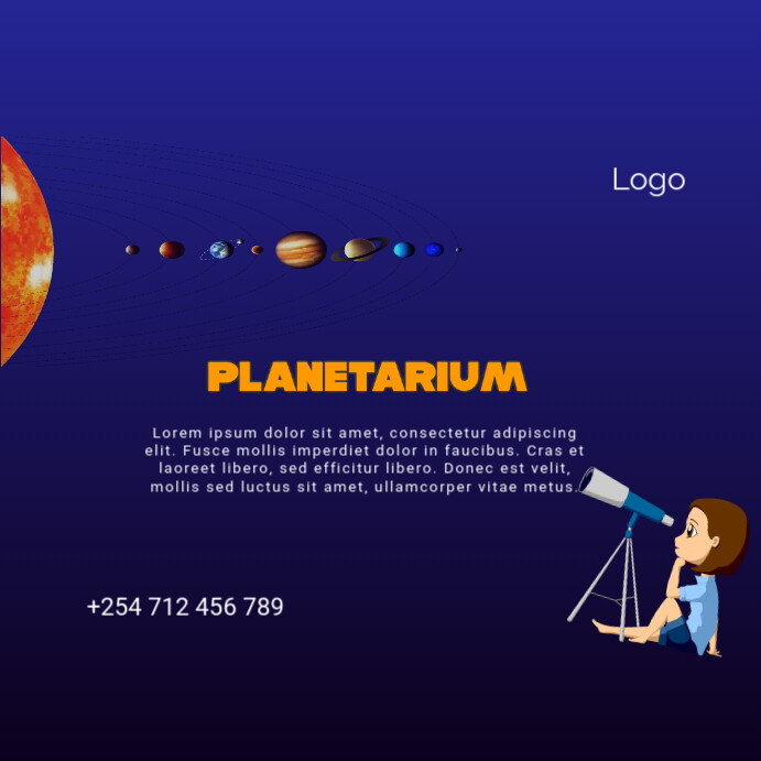 Planetarium AD Template | PosterMyWall