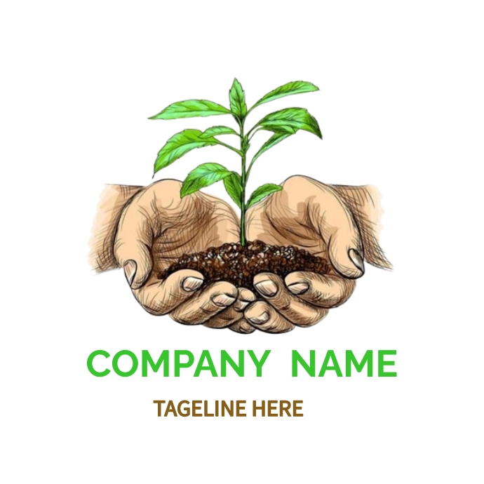 Copy of plant growing logo | PosterMyWall