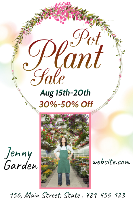 Plant Nursery Sale Template | PosterMyWall
