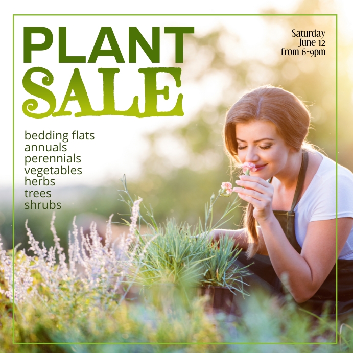 Plant Sale Gardening Instagram Template | PosterMyWall