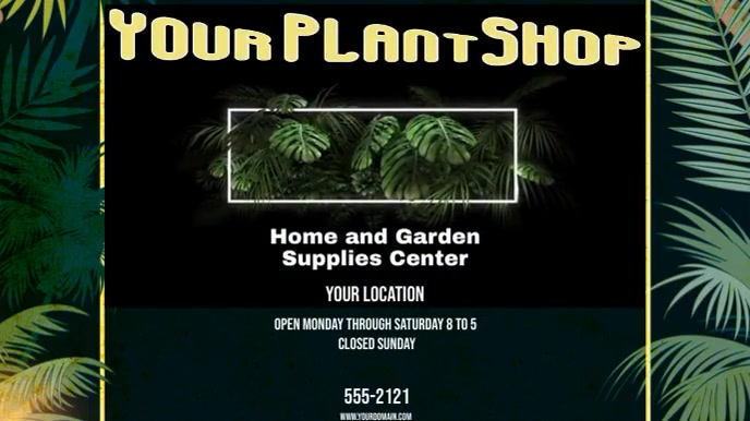 PLANT SHOP Template | PosterMyWall