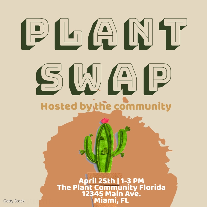 Copy of Plant Swap Event Template | PosterMyWall