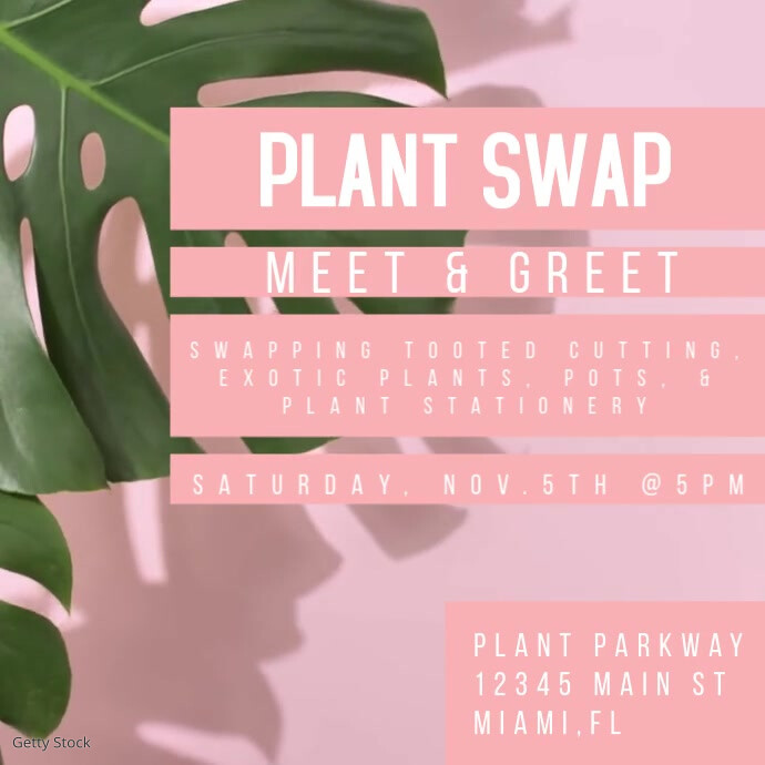 Copy of Plant Swap Meet & Greet Flyer | PosterMyWall