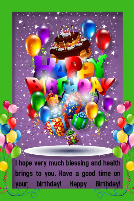 Yethempulethi Yosuku Lokuzalwa Ithempulethi | PosterMyWall