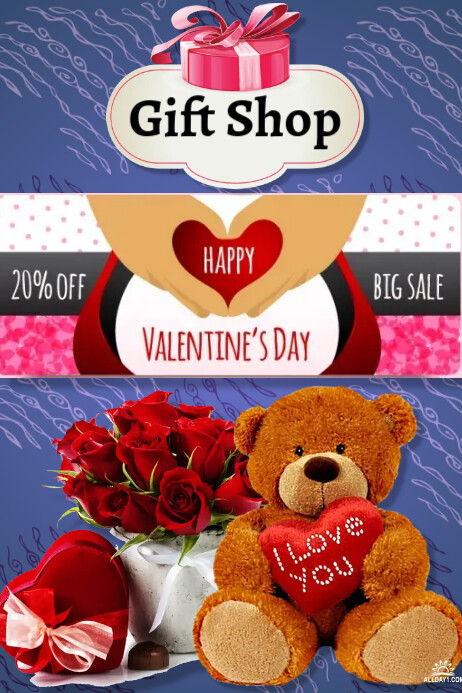 plantilla para poster de san valentin Template | PosterMyWall