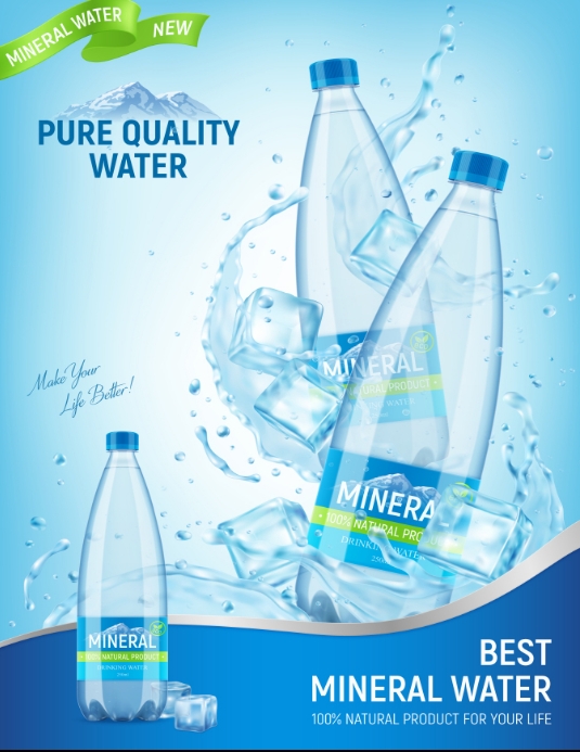 Plastic water design poster Template | PosterMyWall