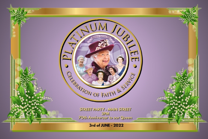 Copy of Platinum Jubilee | PosterMyWall