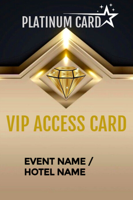 Platinum VIP Access Card Template | PosterMyWall