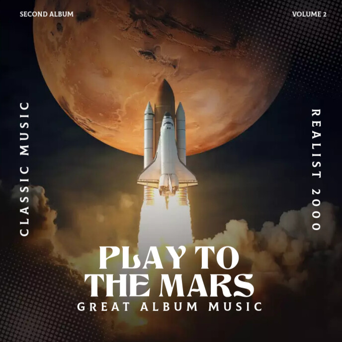Plantilla de PLAY TO THE MARS Album Cover | PosterMyWall
