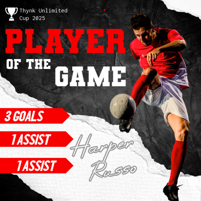 Player of the game Template | PosterMyWall