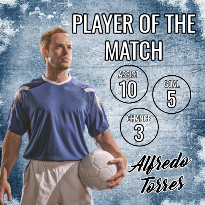 Player Of The Match Template | PosterMyWall