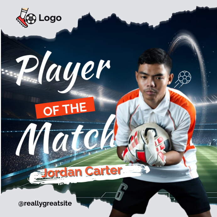 Plantilla de Player Of The Match Instagram Post | PosterMyWall