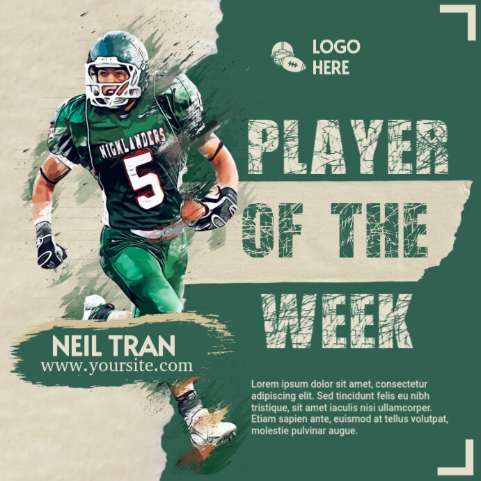 Copy of Player of the week | PosterMyWall