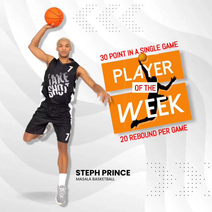 Player Of The Week Template | PosterMyWall