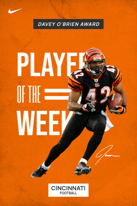 player of the week flyer design Template | PosterMyWall