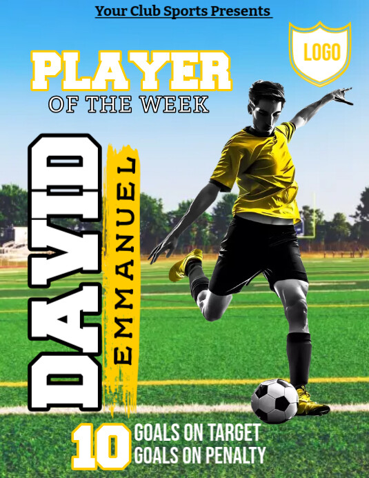 Player of the week football template design | PosterMyWall