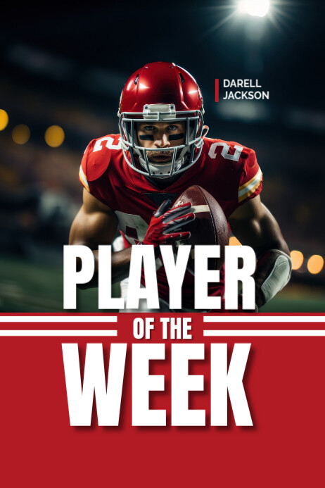 Copy of player of the week sports poster | PosterMyWall