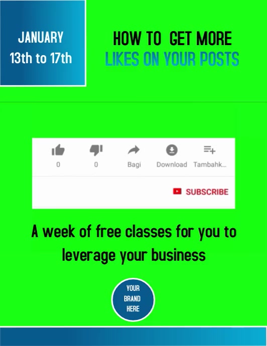 Flyer Online course Instagram Template | PosterMyWall