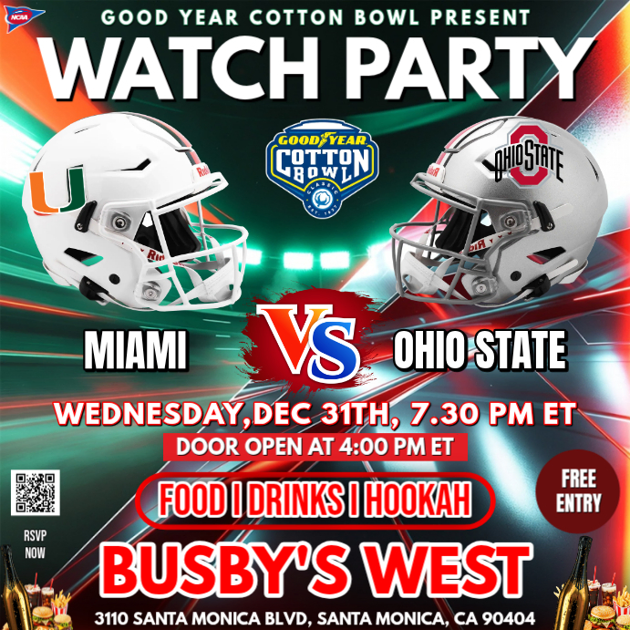 Playoff Quarterfinal At The Cotton Bowl: Miami Vs. Ohio State Watch ...