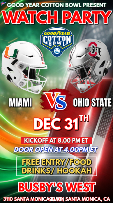 Playoff Quarterfinal At The Cotton Bowl: Miami Vs. Ohio State Watch ...