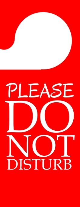 Please Do Not Disturb Door Hanger Template Postermywall