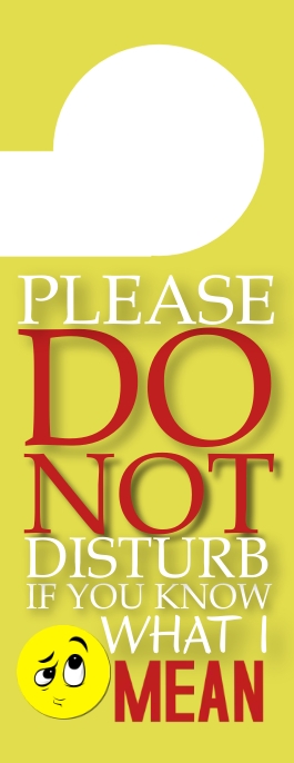 Copy of Please do not disturb Funny Door Hanger | PosterMyWall
