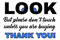 Please Look But Don't Touch Retail Sign Template | PosterMyWall