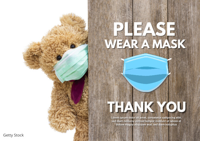 Please wear a mask Customer information din Template | PosterMyWall