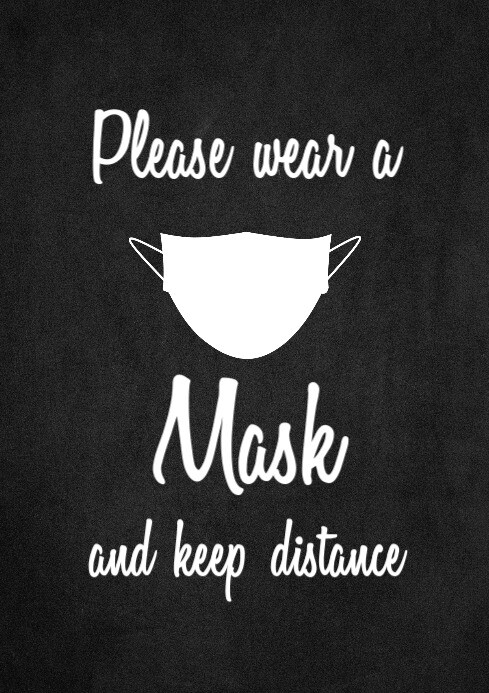 Please wear a mask sign template poster | PosterMyWall