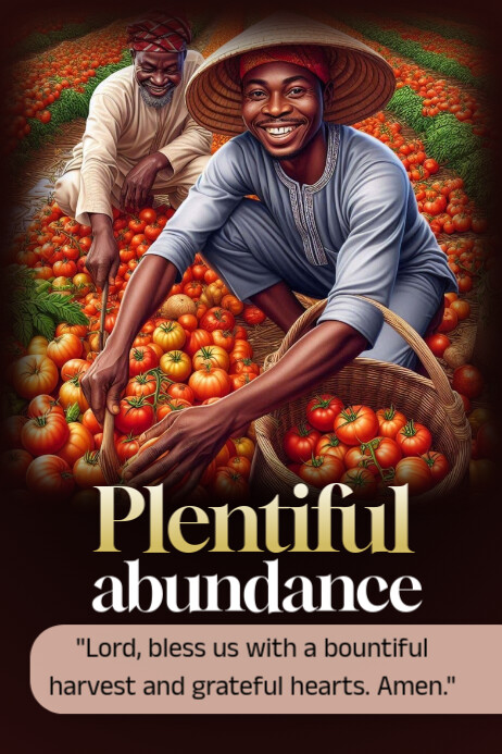 Plentiful abundance Template | PosterMyWall