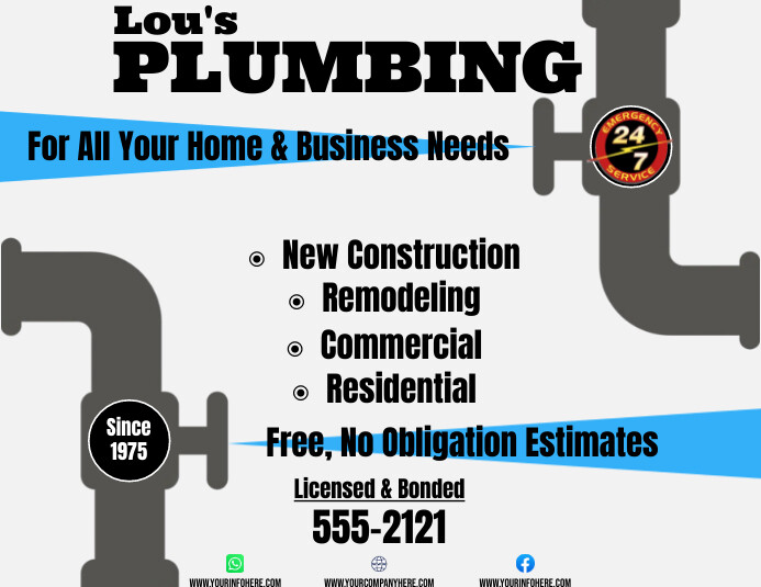 PLUMBER Template | PosterMyWall