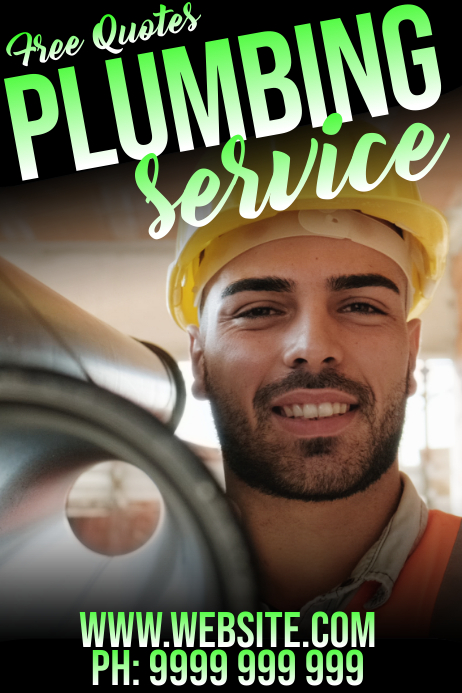 plumbing Template | PosterMyWall