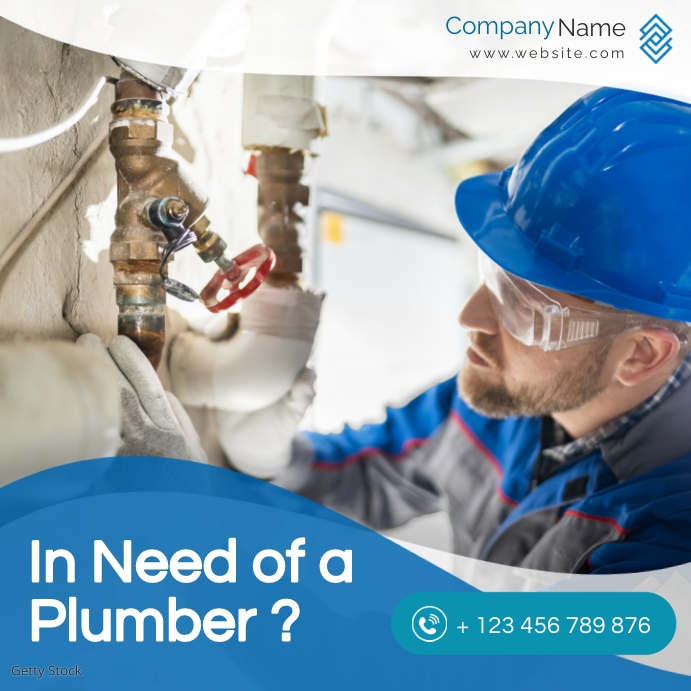 plumbing professional services advertising bl Template | PosterMyWall