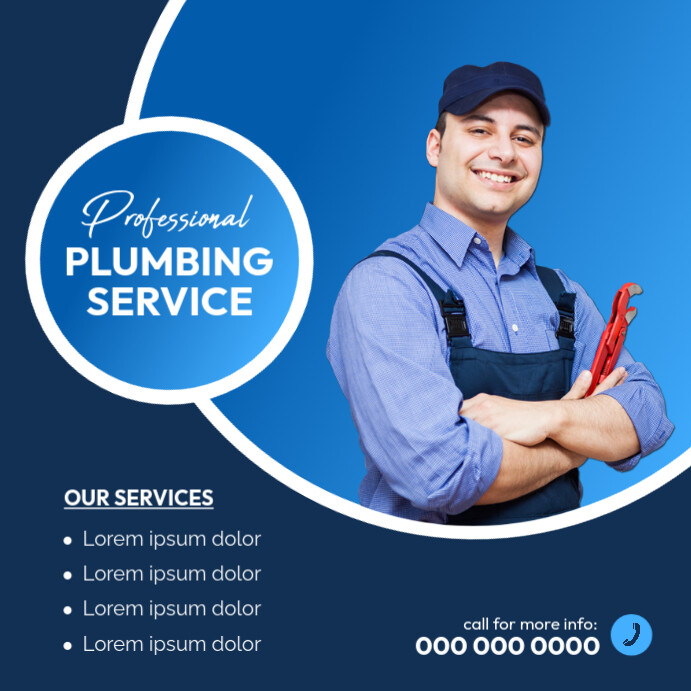 Plumbing service flyer Template | PosterMyWall