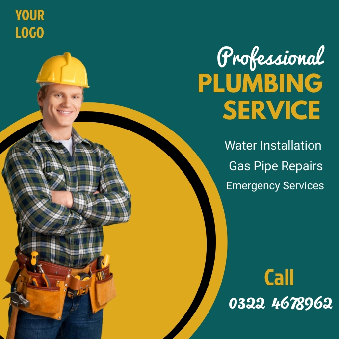 Copy of PLUMBING SERVICE INSTAGRAM TEMPLATE | PosterMyWall