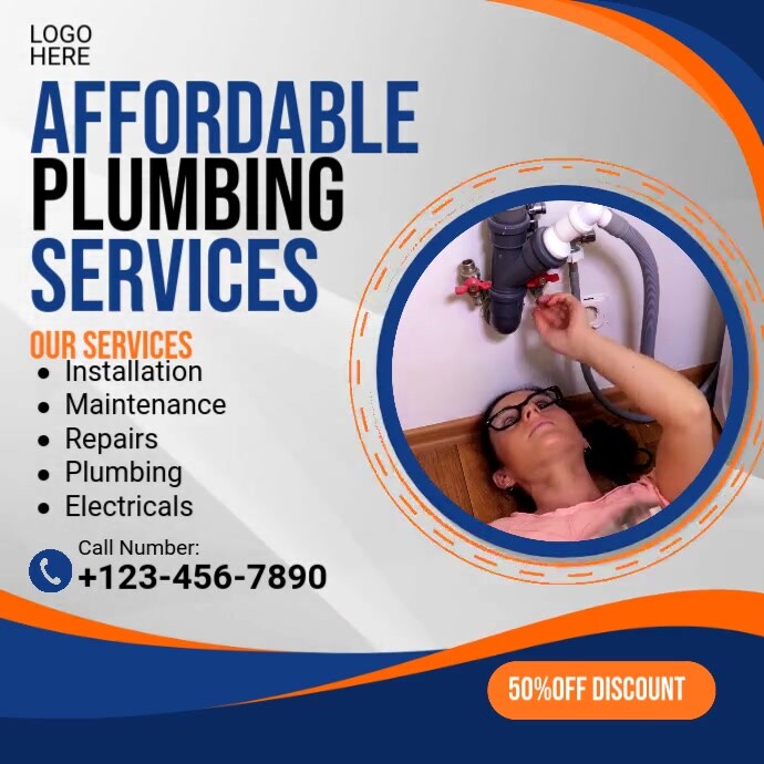 Copy of Plumbing Services Ads | PosterMyWall
