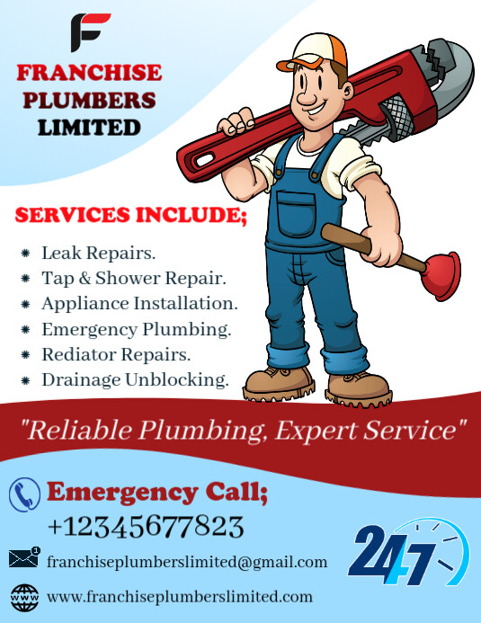 Plumbing services flyer Design Template | PosterMyWall