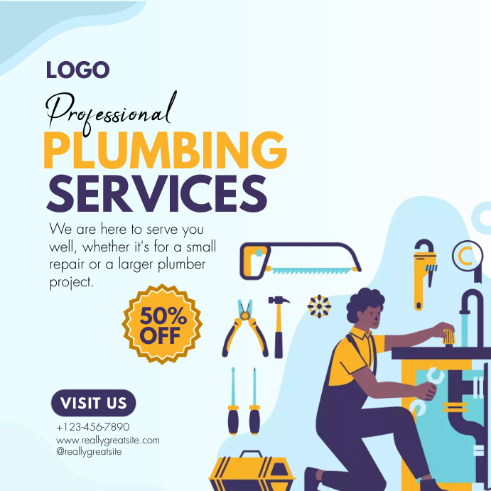 PLUMBING SERVICES FLYERS Template | PosterMyWall