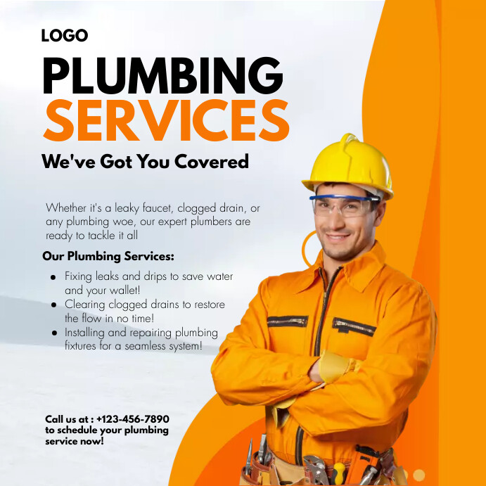 PLUMBING SERVICES FLYERS Template | PosterMyWall