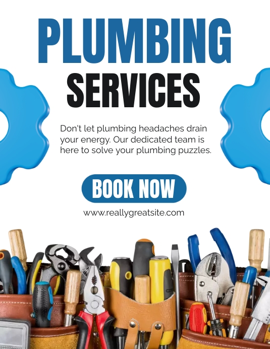 PLUMBING SERVICES FLYERS Template | PosterMyWall