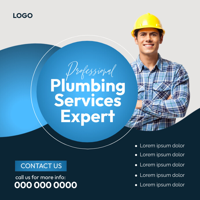 Plumbing services template | PosterMyWall