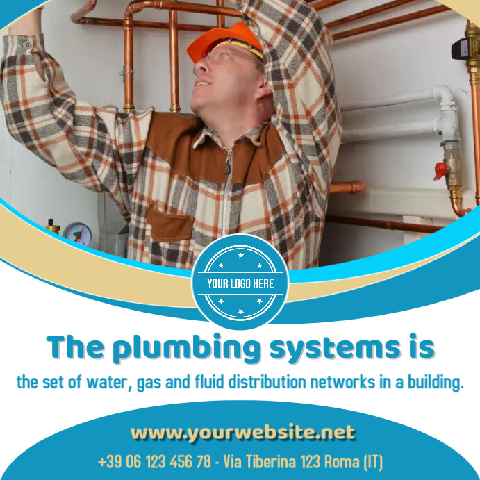 Copy of plumbing systems | PosterMyWall
