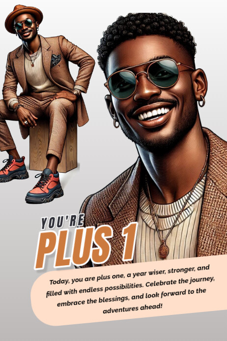 Copy of Plus 1 | PosterMyWall