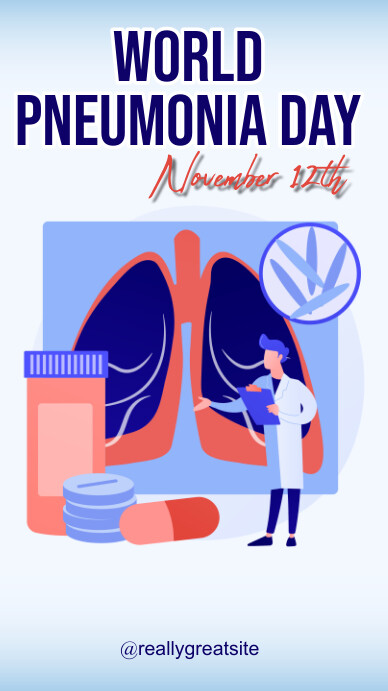 Pneumonia Day Template | PosterMyWall
