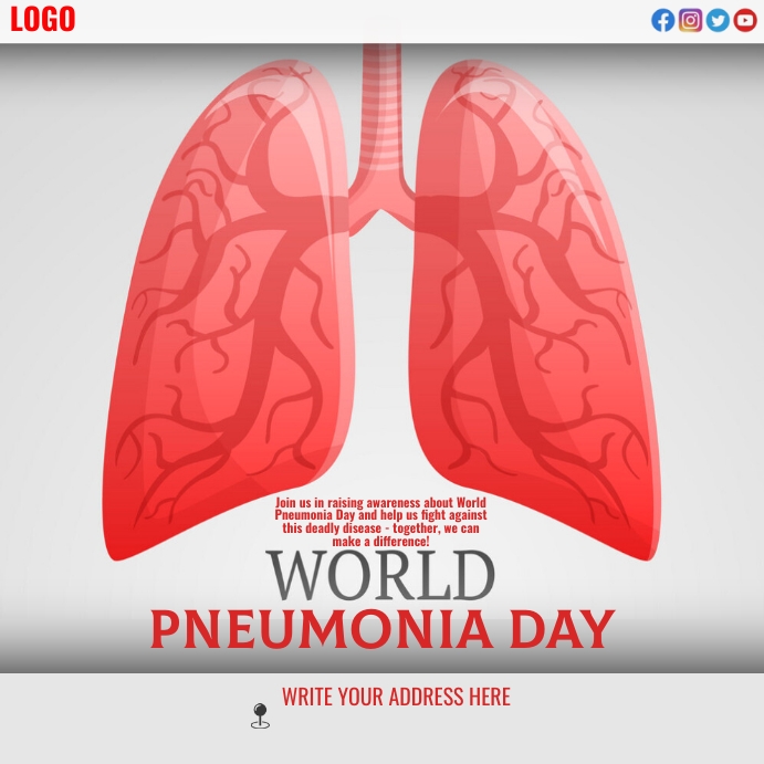 Pneumonia Day Template | PosterMyWall