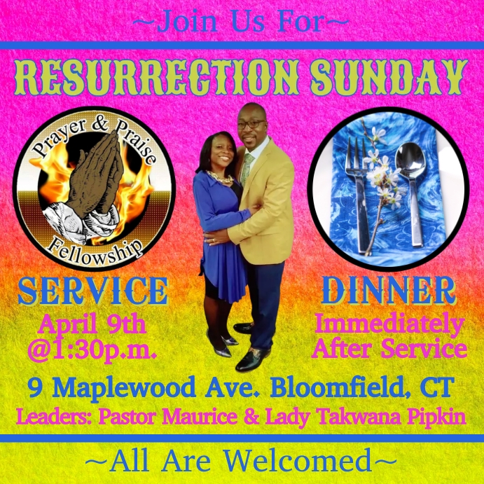 Modèle PNP Easter Service | PosterMyWall