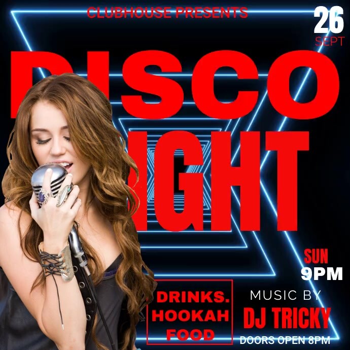 pob night / club night / disco Template | PosterMyWall