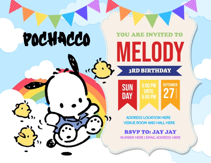 Copy of Pochacco | PosterMyWall